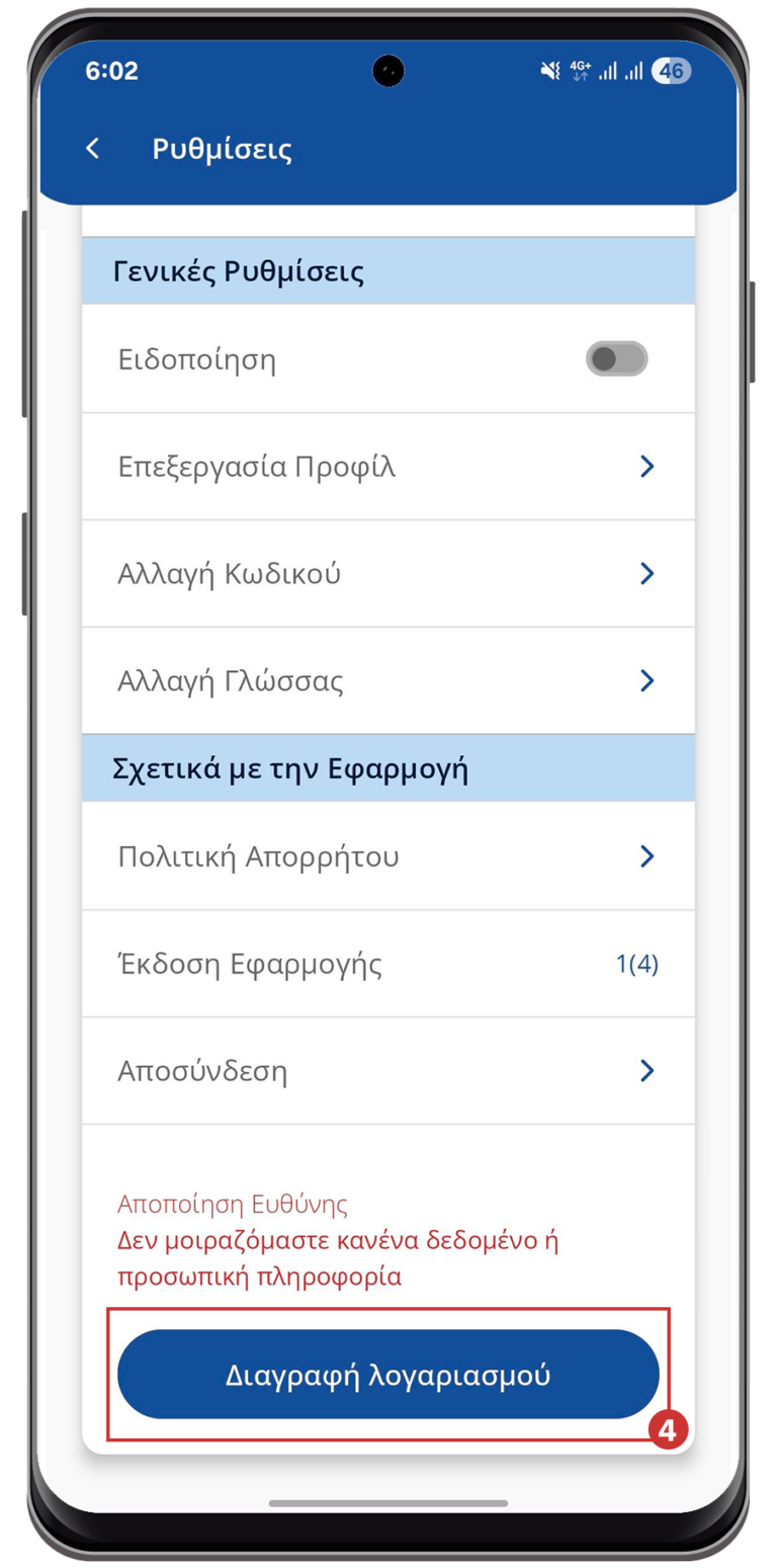 TMA ECardio Διαδικασία Διαγραφής Λογαριασμού | Telematic Medical Applications LTD